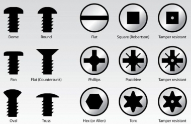 Parafusos, quais os tipos e nomes? - 2 Quartos